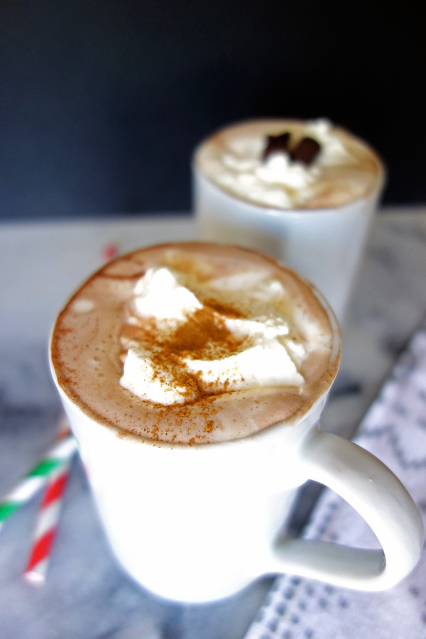 Cinnamon Hot Chocolate with Homemade Whipped Cream | The Lawful Kitchen